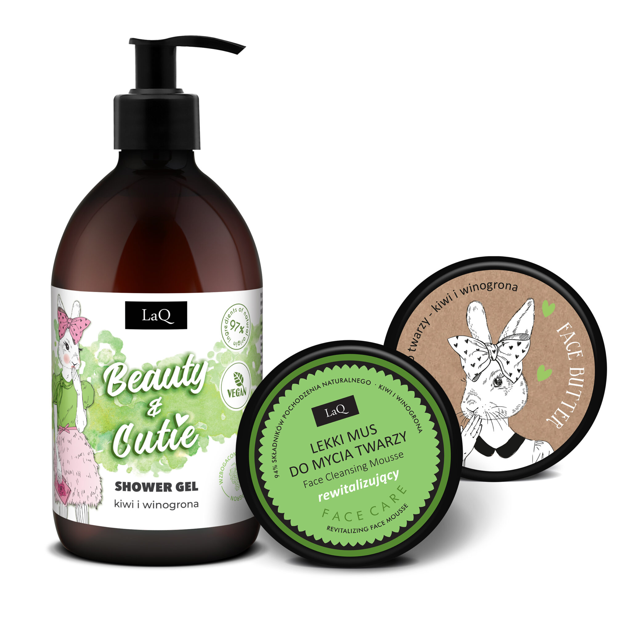 Save Face Facial Care Set KIWI & GRAPE – Mousse, Face Butter and Shower ...